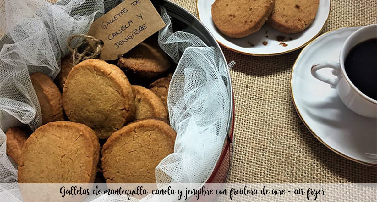 Biscotti al burro allo zenzero e cannella con friggitrice ad aria ...