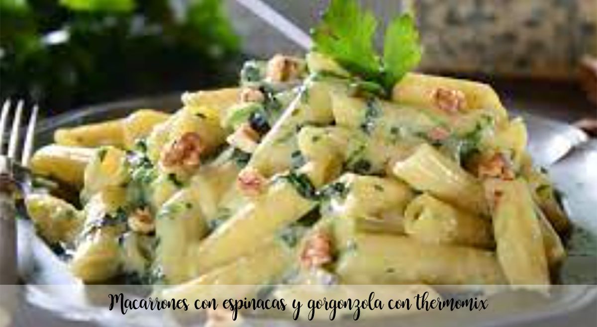 Maccheroni con spinaci e gorgonzola con Bimby - ricette bimby